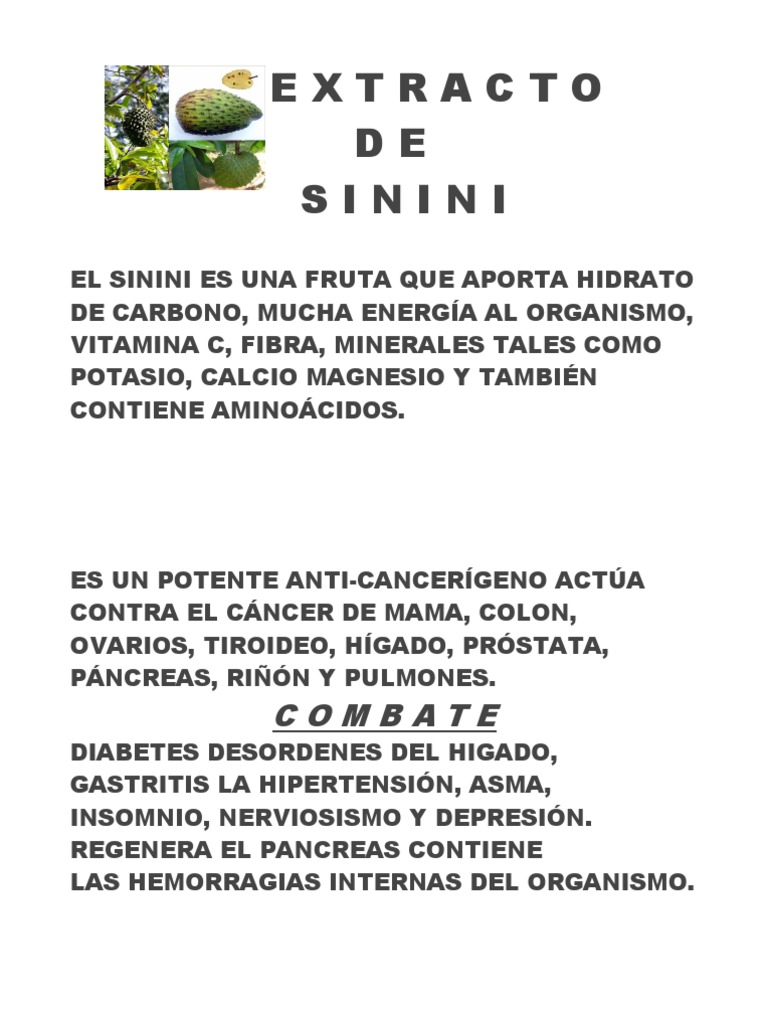 Propiedades Del Sinini | PDF