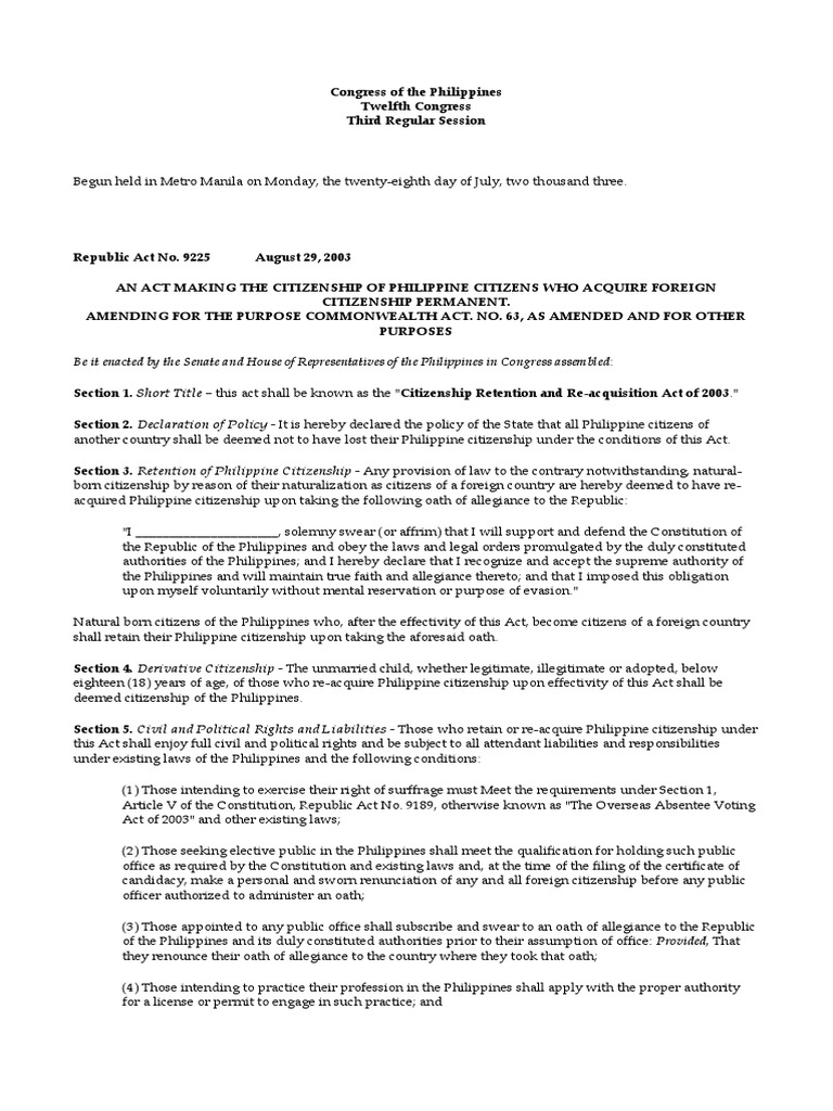 Be It Enacted by The Senate and House of Representatives of The ...