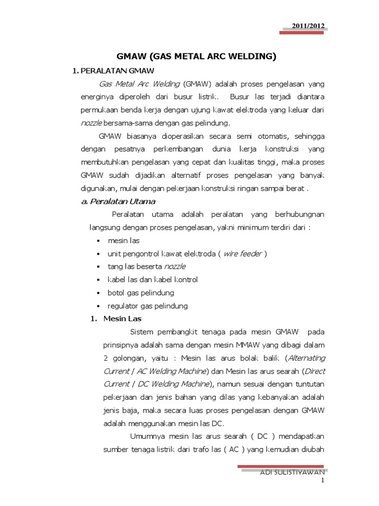 Modul Gmaw (Adi) | PDF