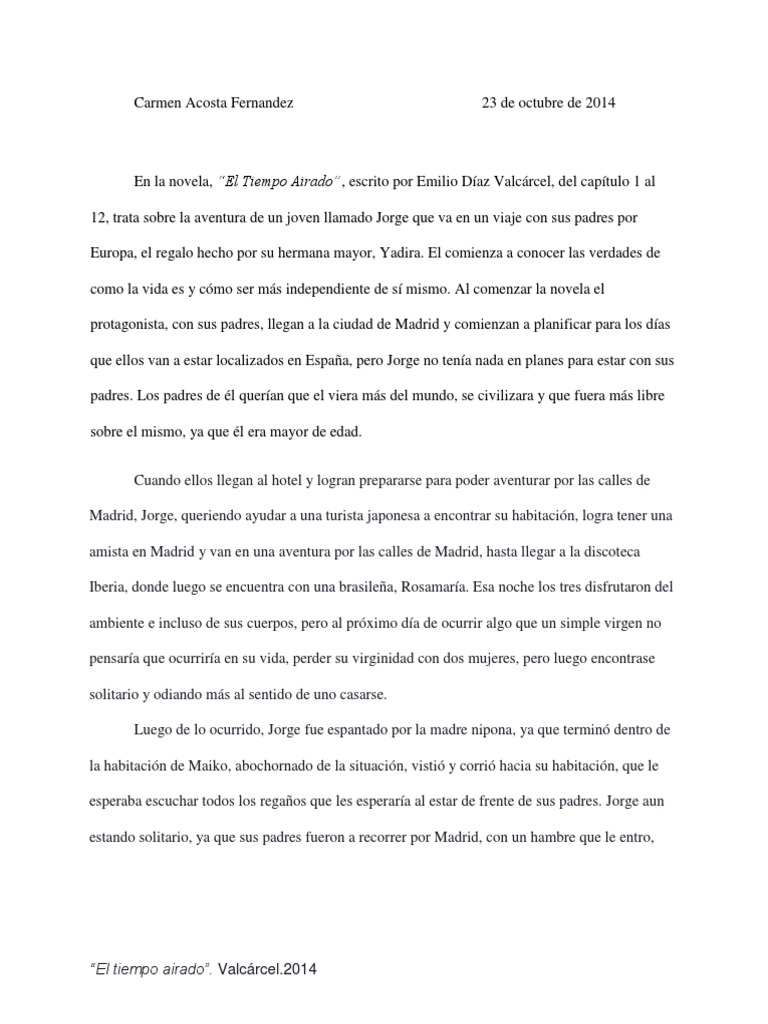 El Tiempo Airado 1 | PDF | Madrid | Puerto Rico