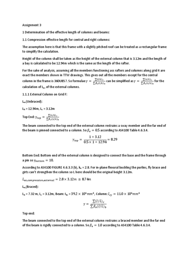 Effective Length | PDF | Column | Buckling