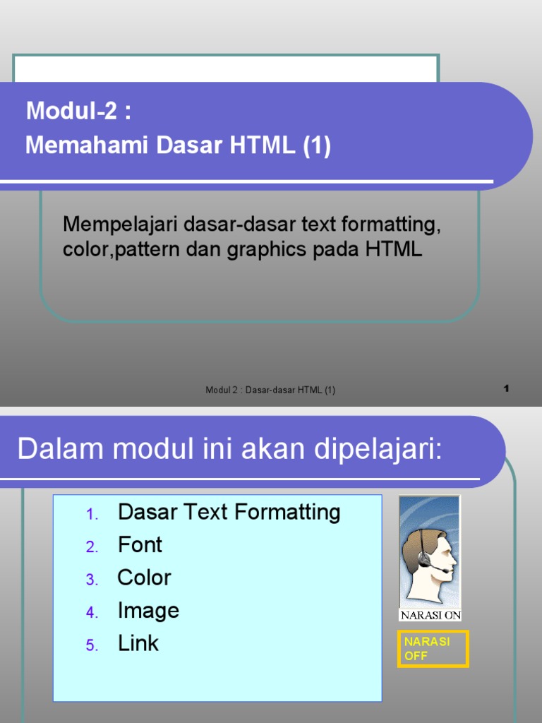 Modul 2 Dasar - Dasar HTML 1 | PDF | Bisnis | Komputer
