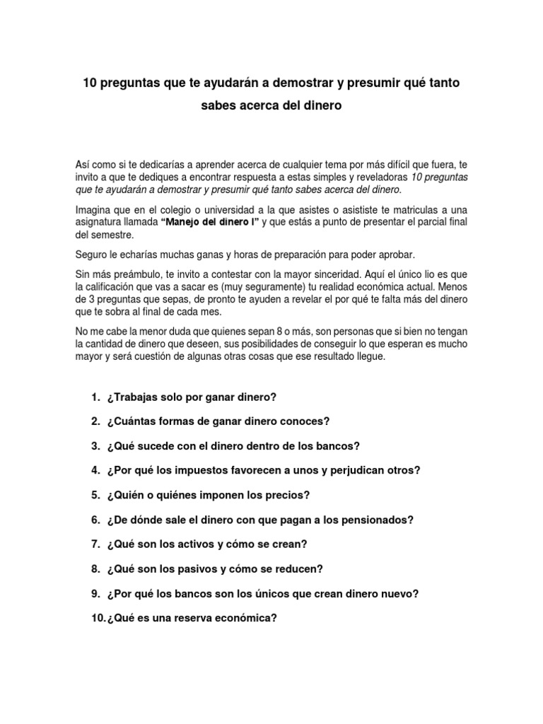 10 Preguntas Que Te Ayudarán A Demostrar y Presumir Qué Tanto Sabes ...