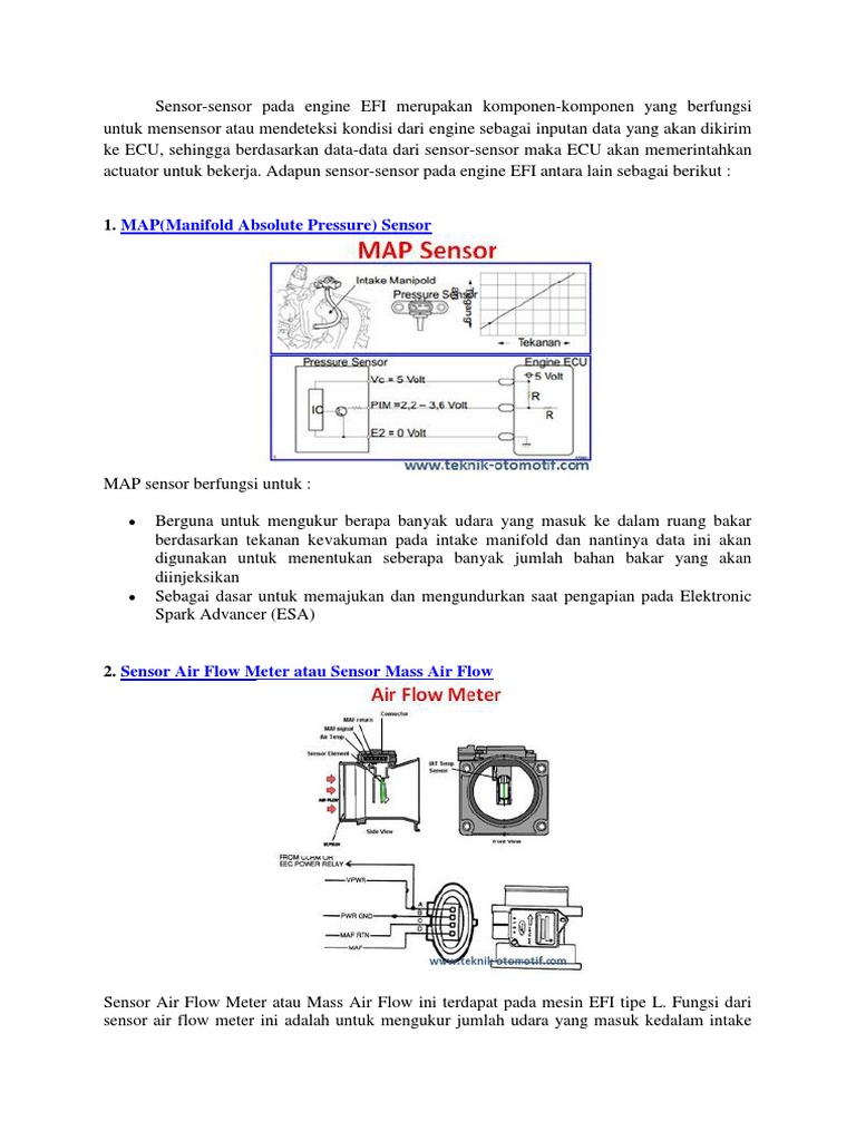 Sensor pada Sistem EFI Kendaraan | PDF | Komputer