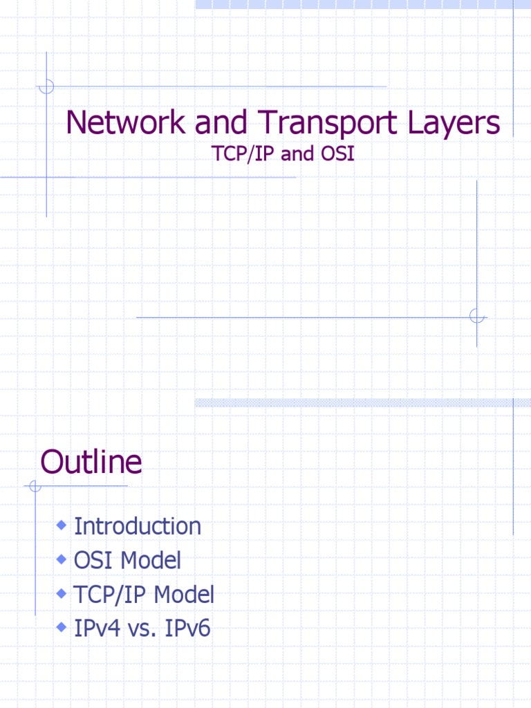 Network and Transport Layers: Tcp/Ip and Osi | PDF | Osi Model ...