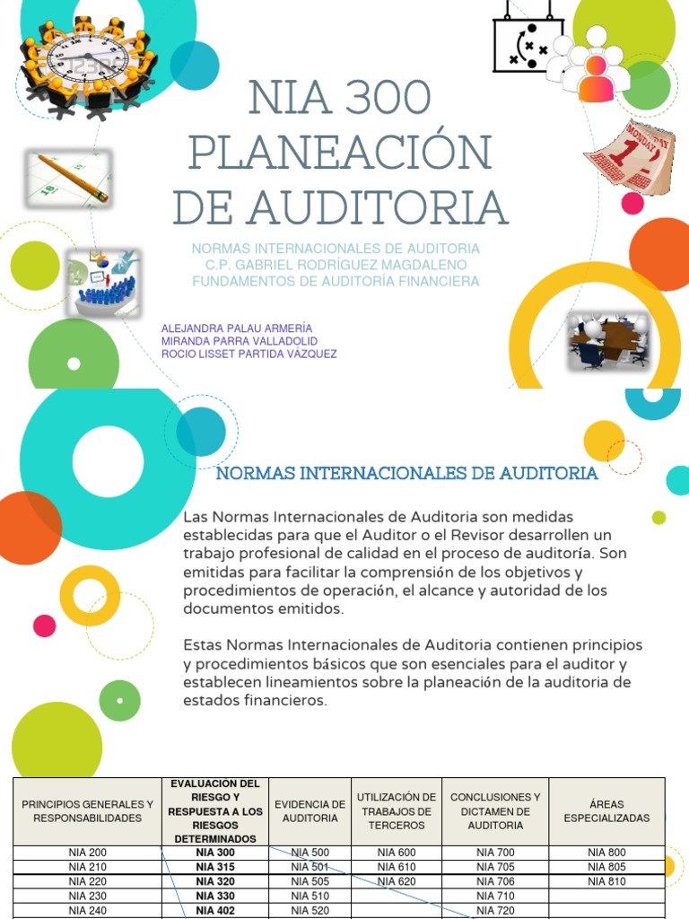 Nia 300 PDF | PDF | Contralor | Auditoría financiera