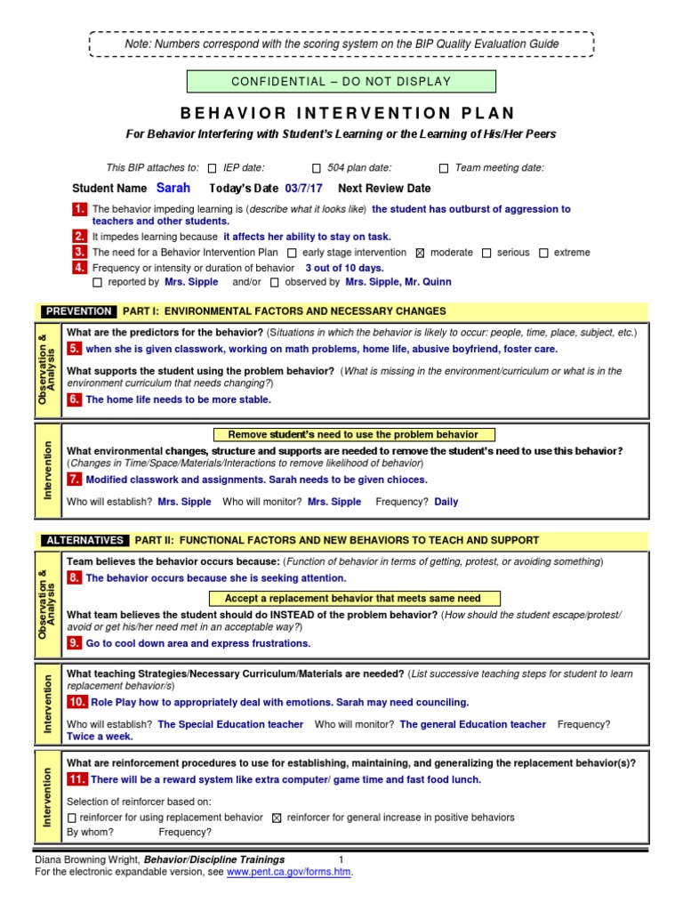 Bip Full | PDF | Reinforcement | Behavior