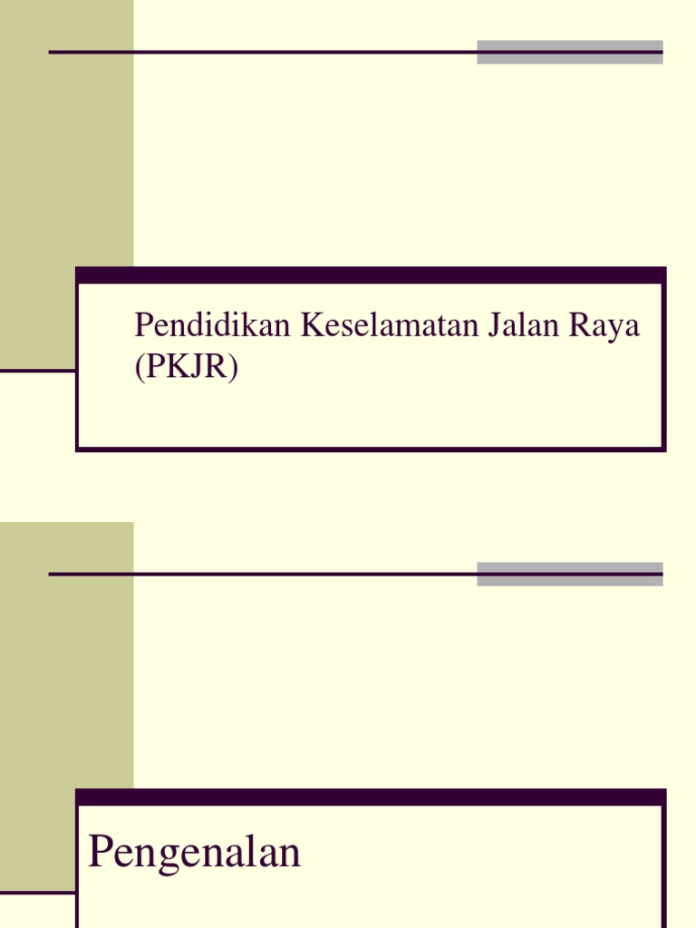 Bpk. Apa Itu PKJR | PDF