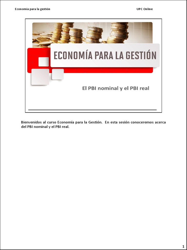 PBI Nominal y PBI Real | PDF | Producto Interno Bruto | Bienestar