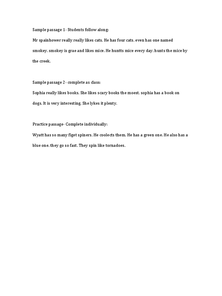 Editing and Revising Passages | PDF