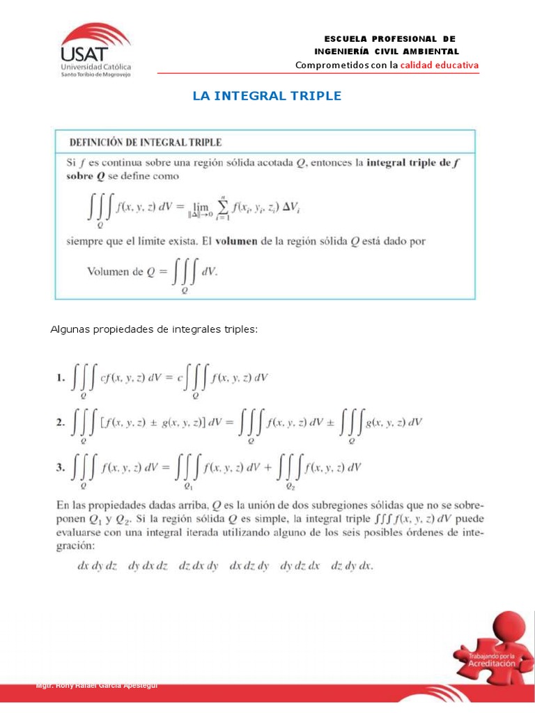 02.integrales Triples | PDF | Integral | Física