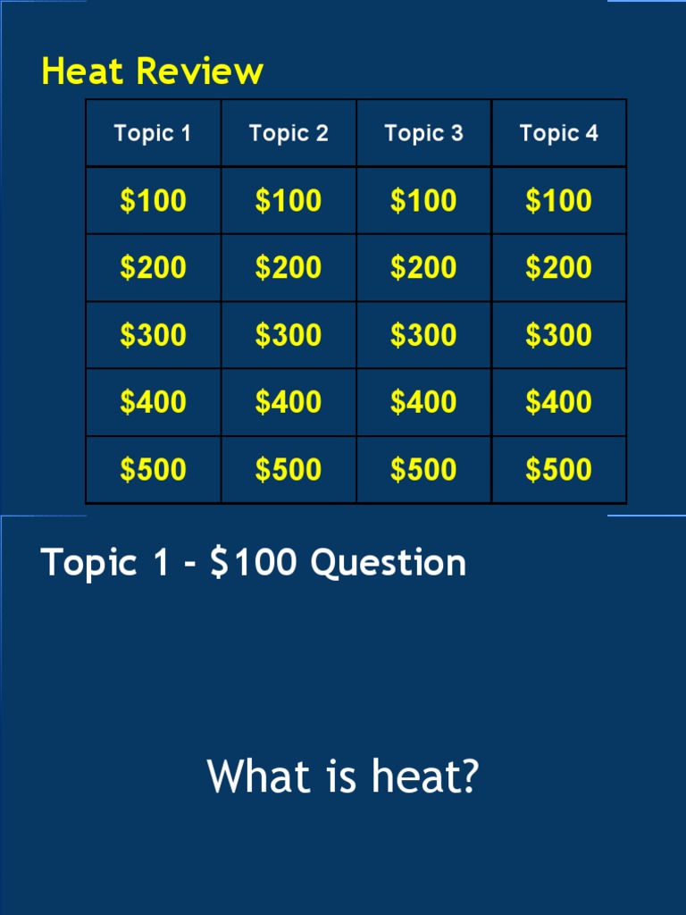 Heat Game | Download Free PDF | Heat | Electrical Conductor