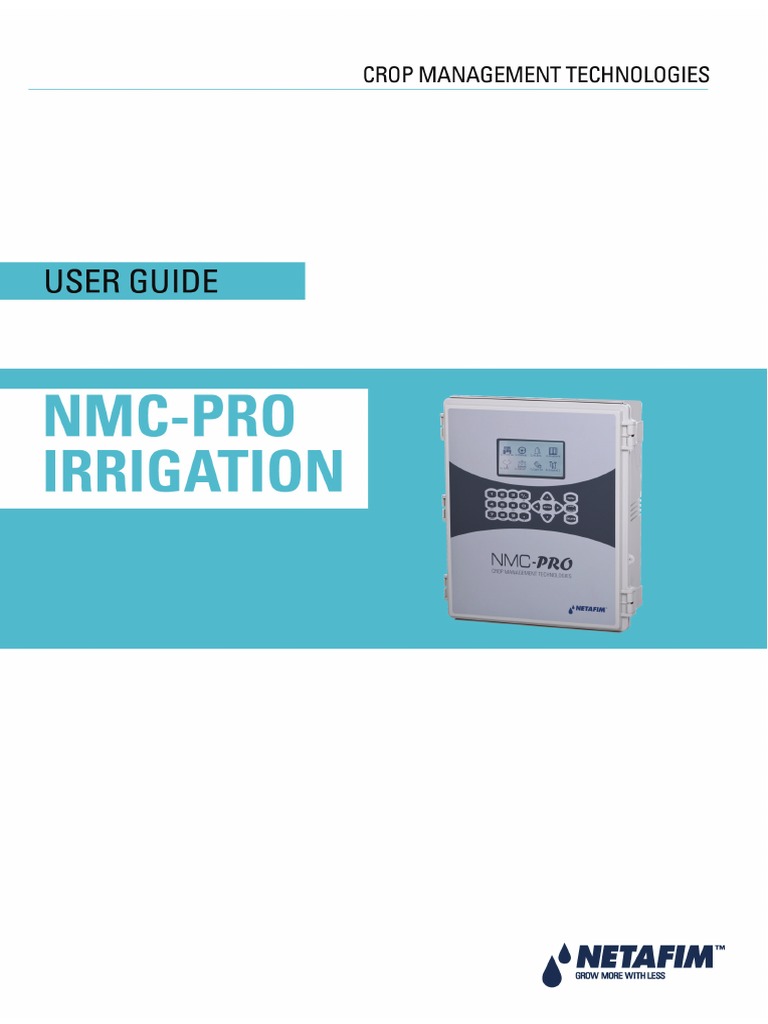 Nmc-Pro User Guide Ver 3.04 Rev2 | PDF | Irrigation | Menu (Computing)