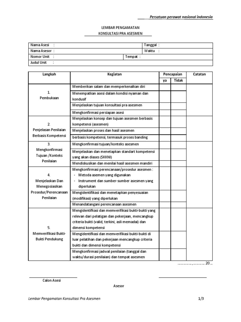 Pra Asesmen | PDF