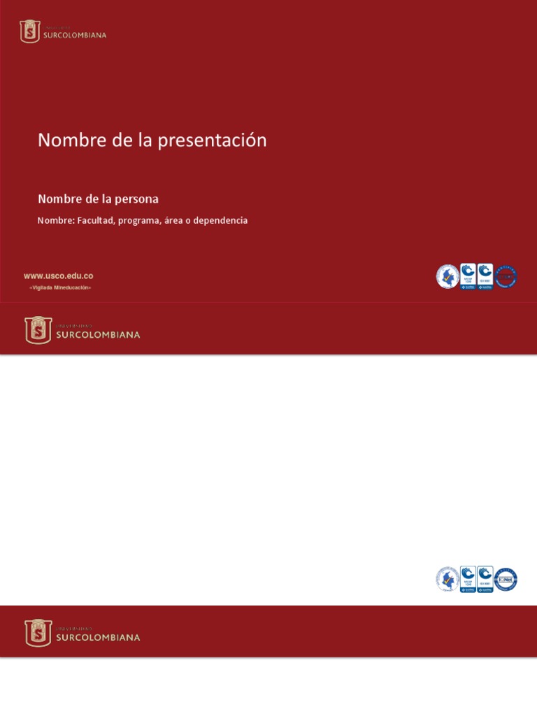 Plantilla Usco | PDF
