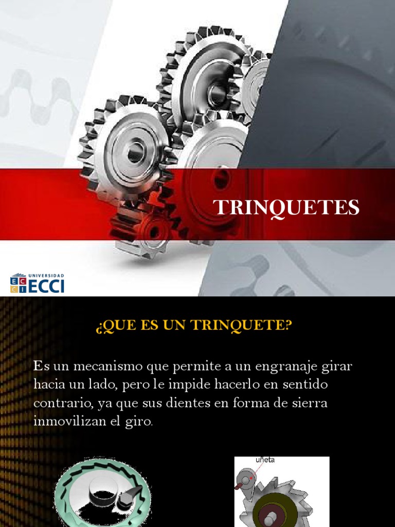 TRINQUETE | PDF | Engranaje | Transmisión (Mecánica)