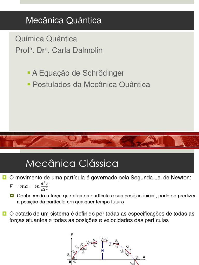 Moderna Mecanica Quantica Pdf Função De Onda Mecânica Quântica