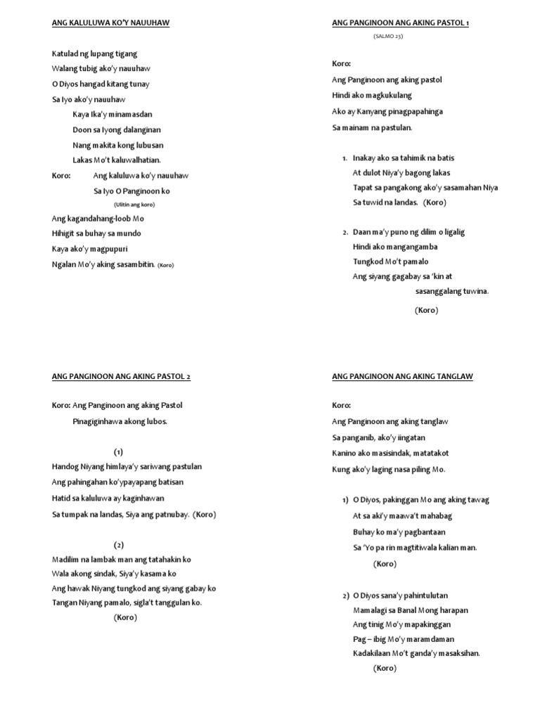 Communion Songs | PDF