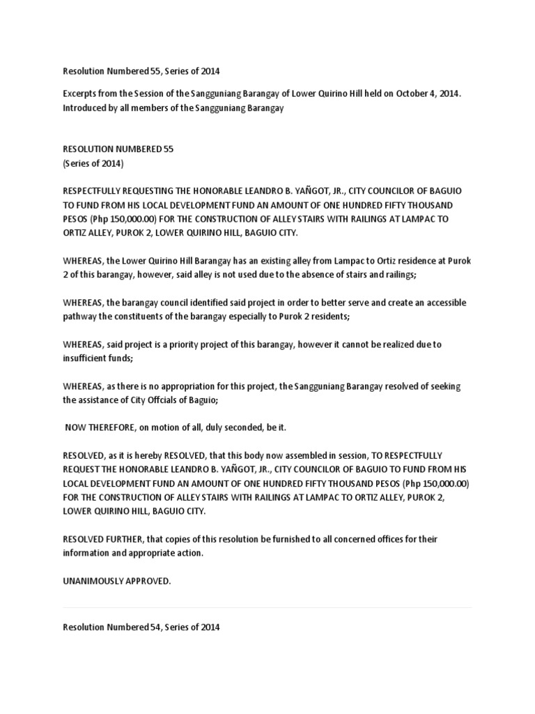 Resolutions | Philippines | Government | Free 30-day Trial | Scribd