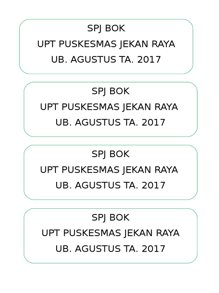 Sampul SPJ Opersional | PDF