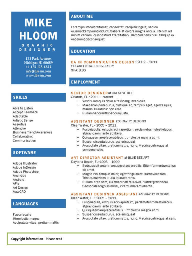 Resume Template | PDF | Software | Computing