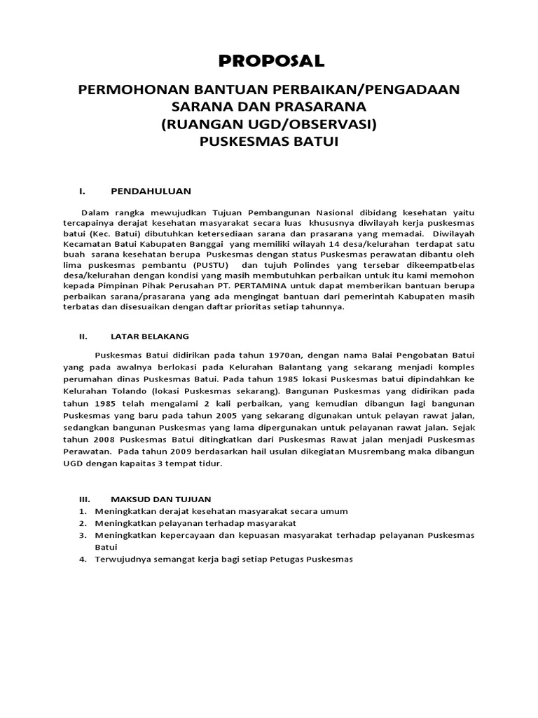 Proposal Baru | PDF