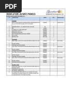 Indoor PCC Panel BOM and Components | PDF | Electrical Components ...