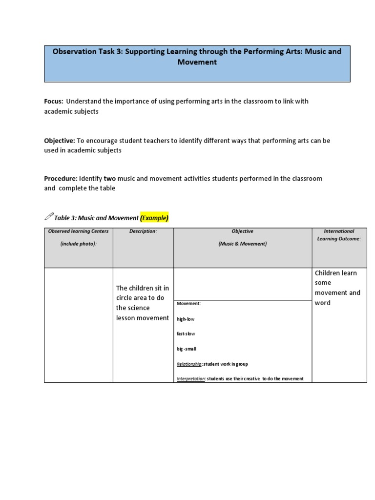 Observation Task 3 | PDF
