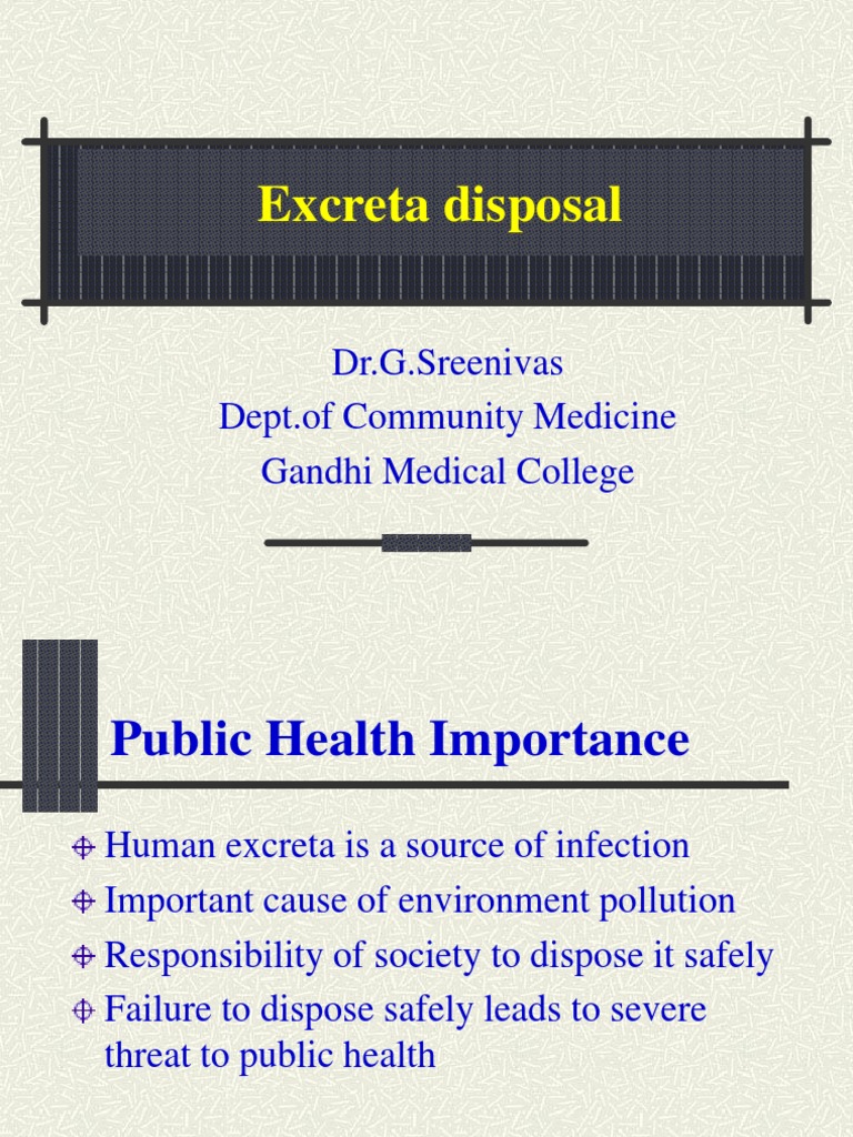 Excreta Disposal | PDF | Septic Tank | Sanitation