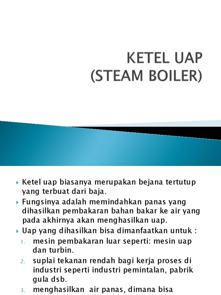 Pertemuan 5 - Ketel Uap (Steam Boiler) - Kuliah | PDF