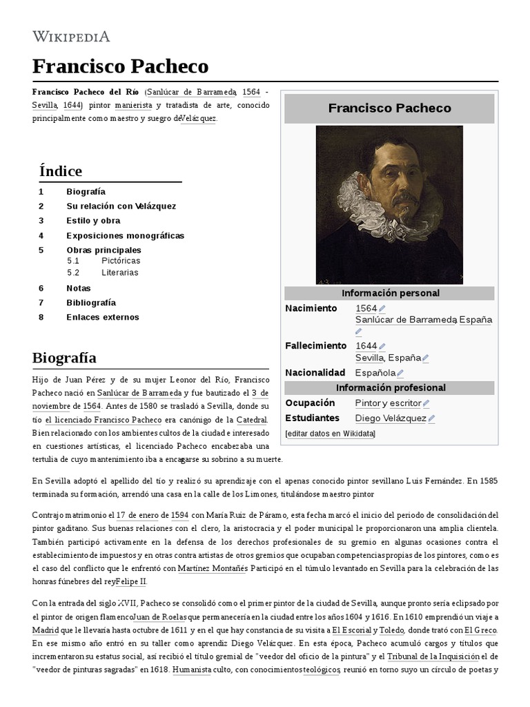 Francisco Pacheco | PDF | Artes (general)