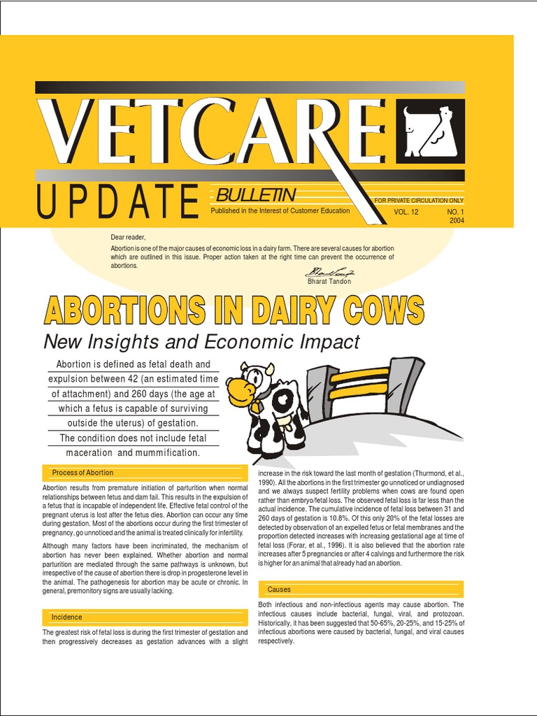 Abortions in dairy cows.pdf | Miscarriage | Fetus