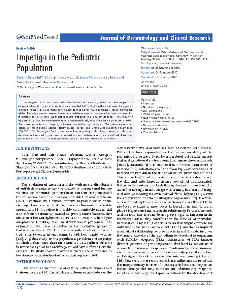 Impetigo | PDF | Staphylococcus Aureus | Methicillin Resistant ...