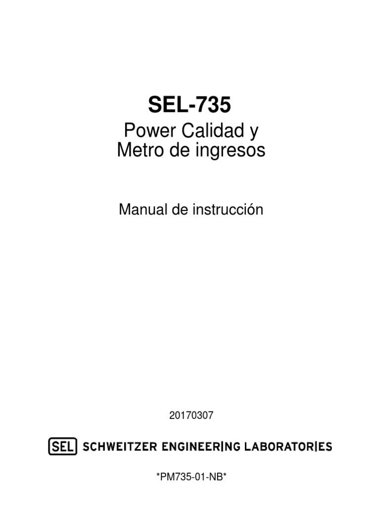 Manual Sel 375 Español PDF | PDF | Ingeniería Informática | Protocolos ...