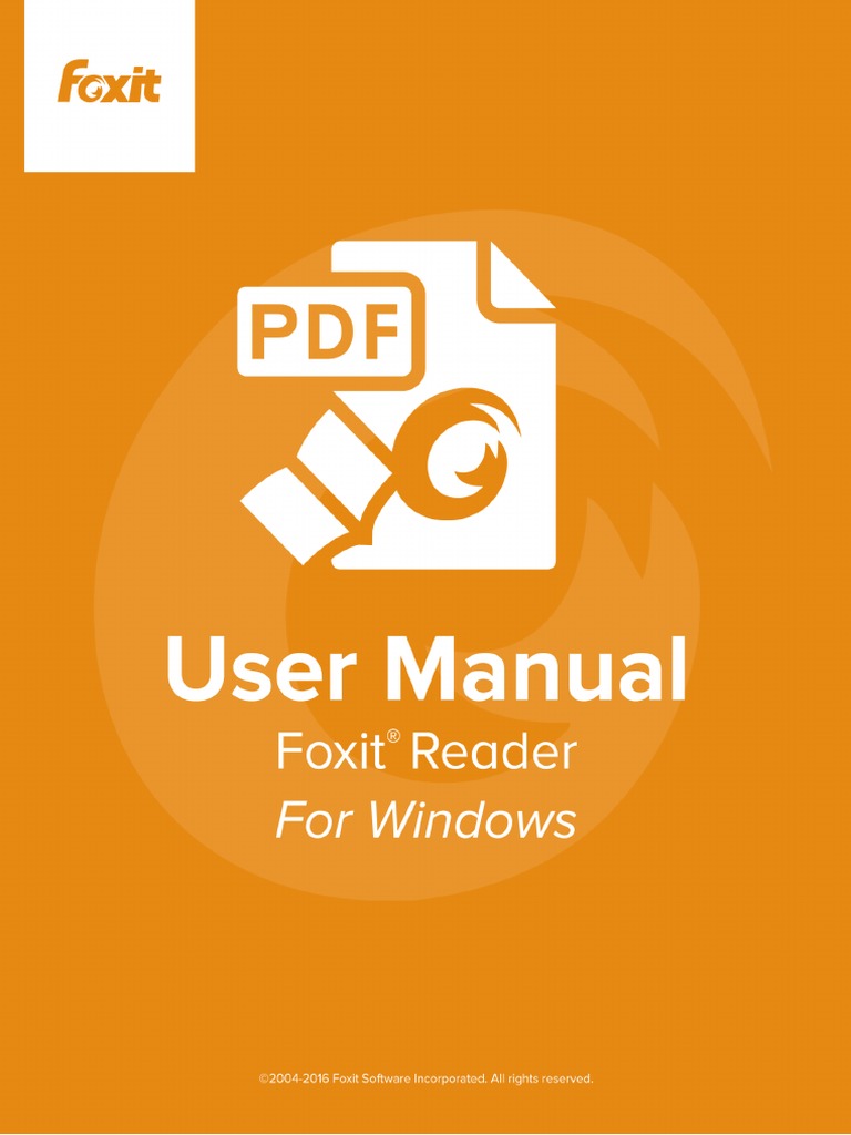 Foxit Reader User Manual | PDF | Graphical User Interfaces | Human ...