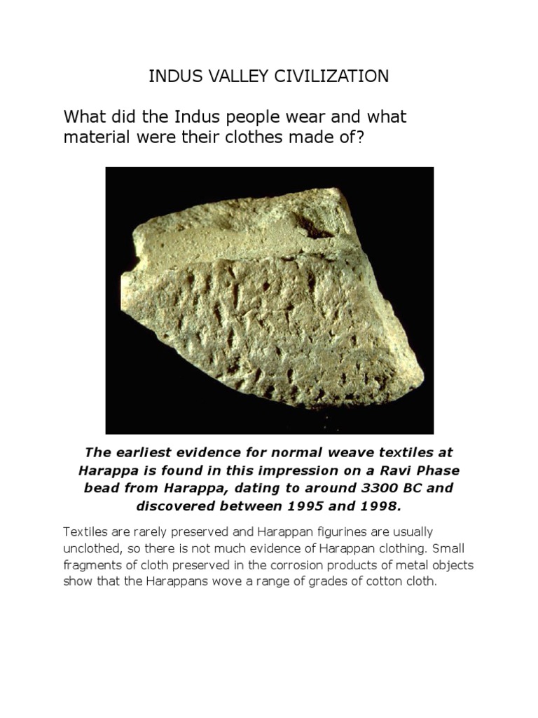 Indus Valley Civilization, PDF | PDF