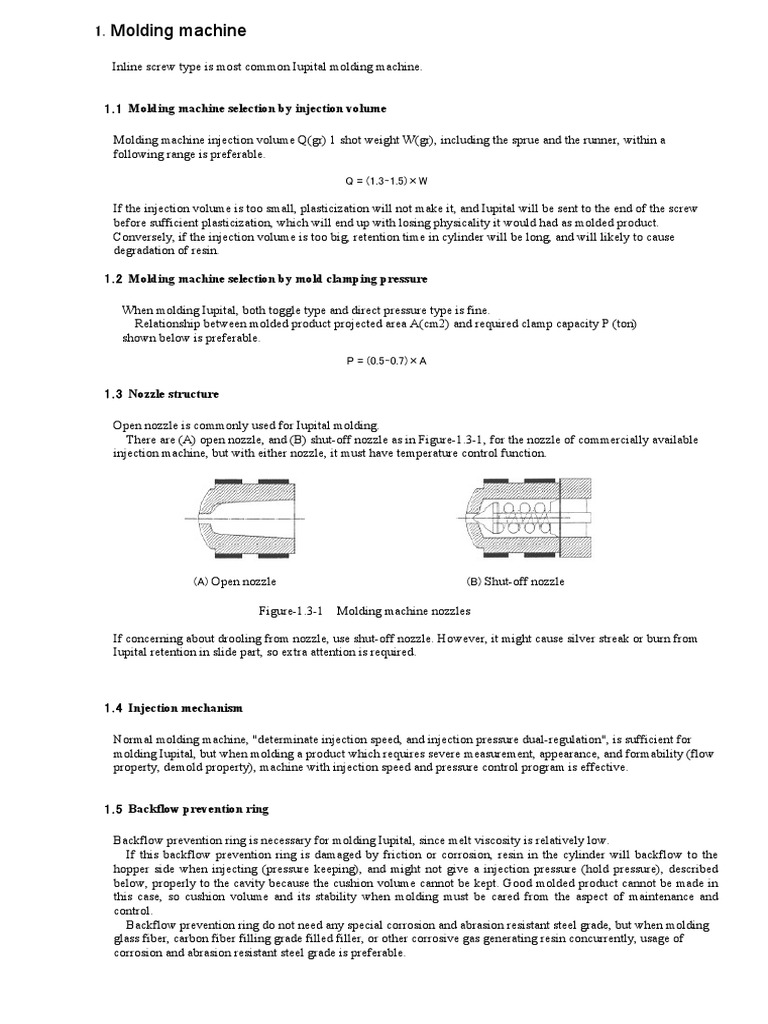 Injection Molding - Process & Mold Design Guide | PDF | Casting ...