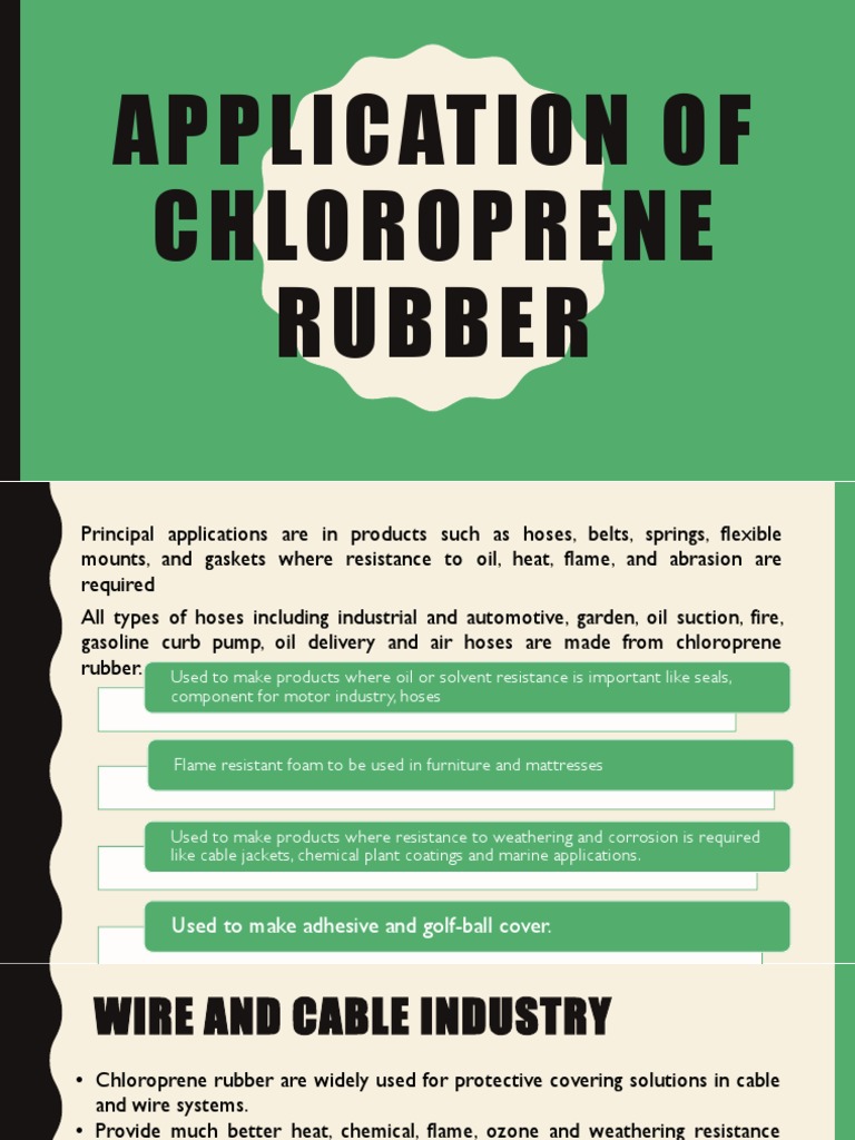 Application of Chloroprene Rubber | PDF