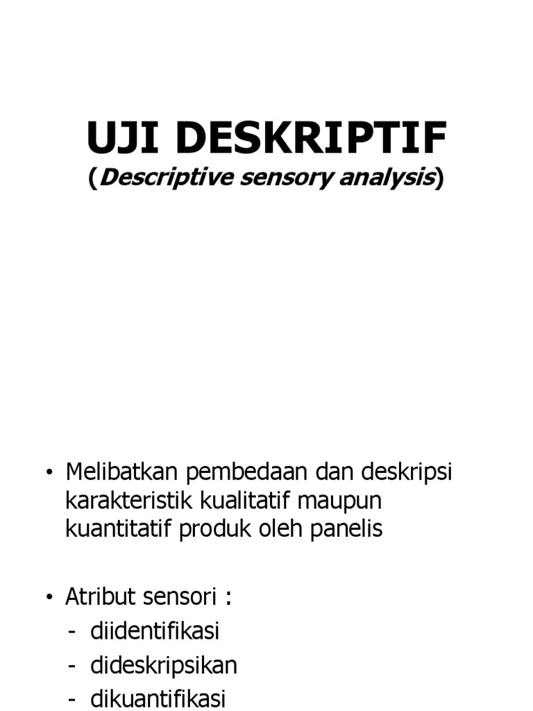 Uji Deskriptif | PDF