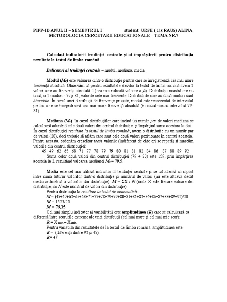 TEMA NR 7 Cercetare | PDF