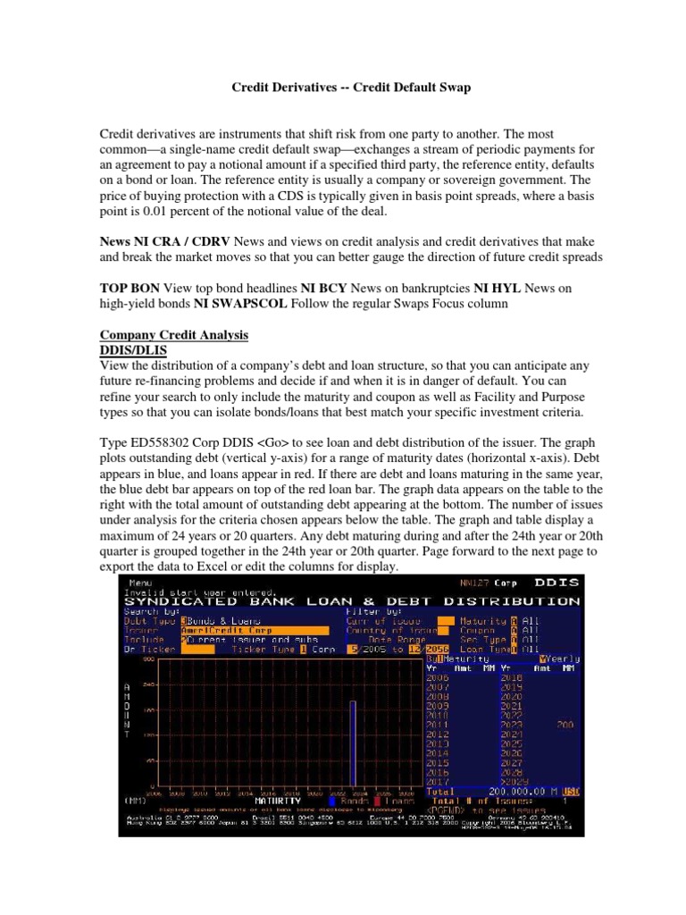 Cds Bloomberg | PDF | Bonds (Finance) | Mortgage Backed Security