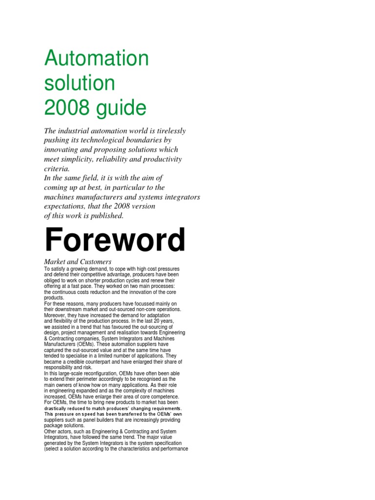 Automation Manual | PDF | Automation | Rectifier