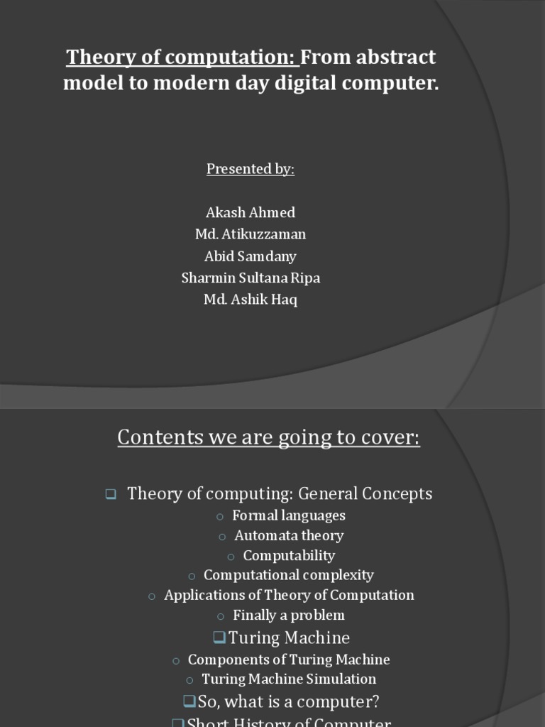 Theory of Computing | PDF | Integrated Circuit | Computer Science