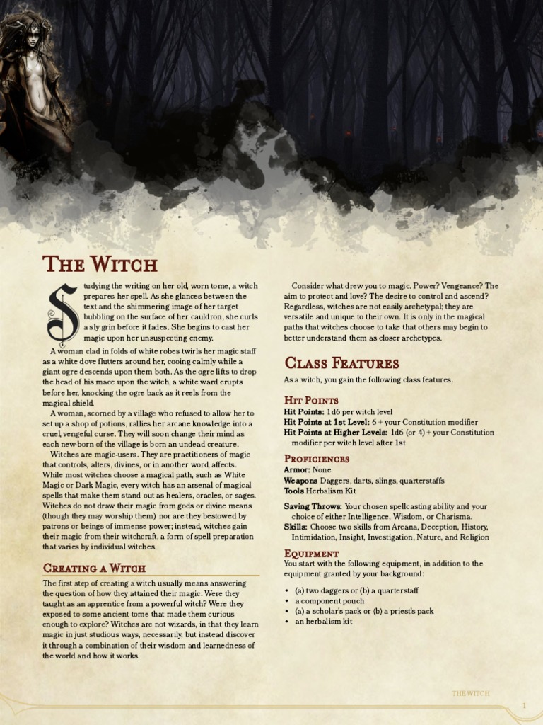 The Witch Class | PDF | Witchcraft | Paranormal