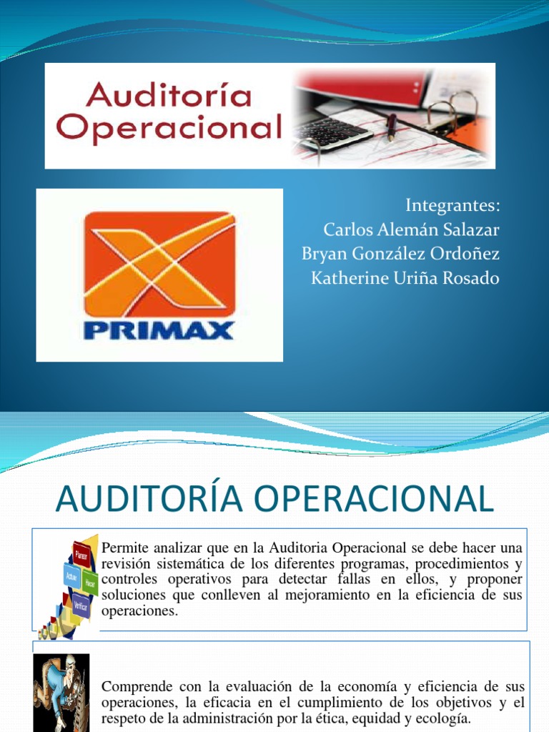 Auditoria Operacional | PDF | Estación de servicio | Presupuesto