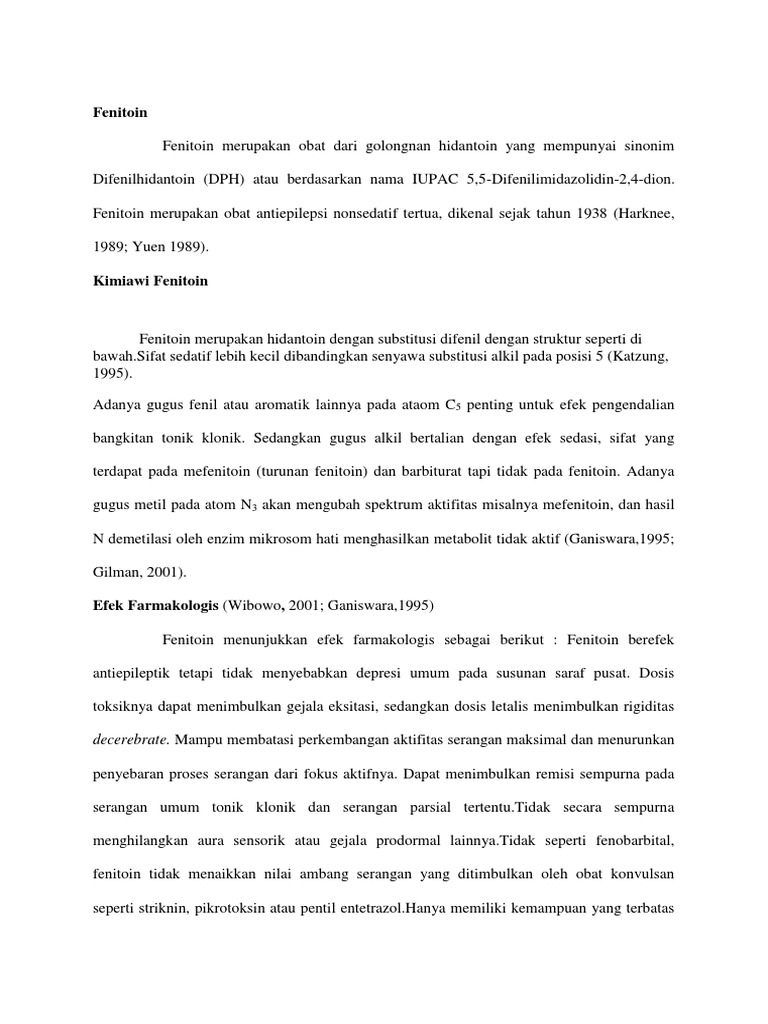 Fenitoin-Obat Antiepilepsi | PDF | Kesehatan Holistik