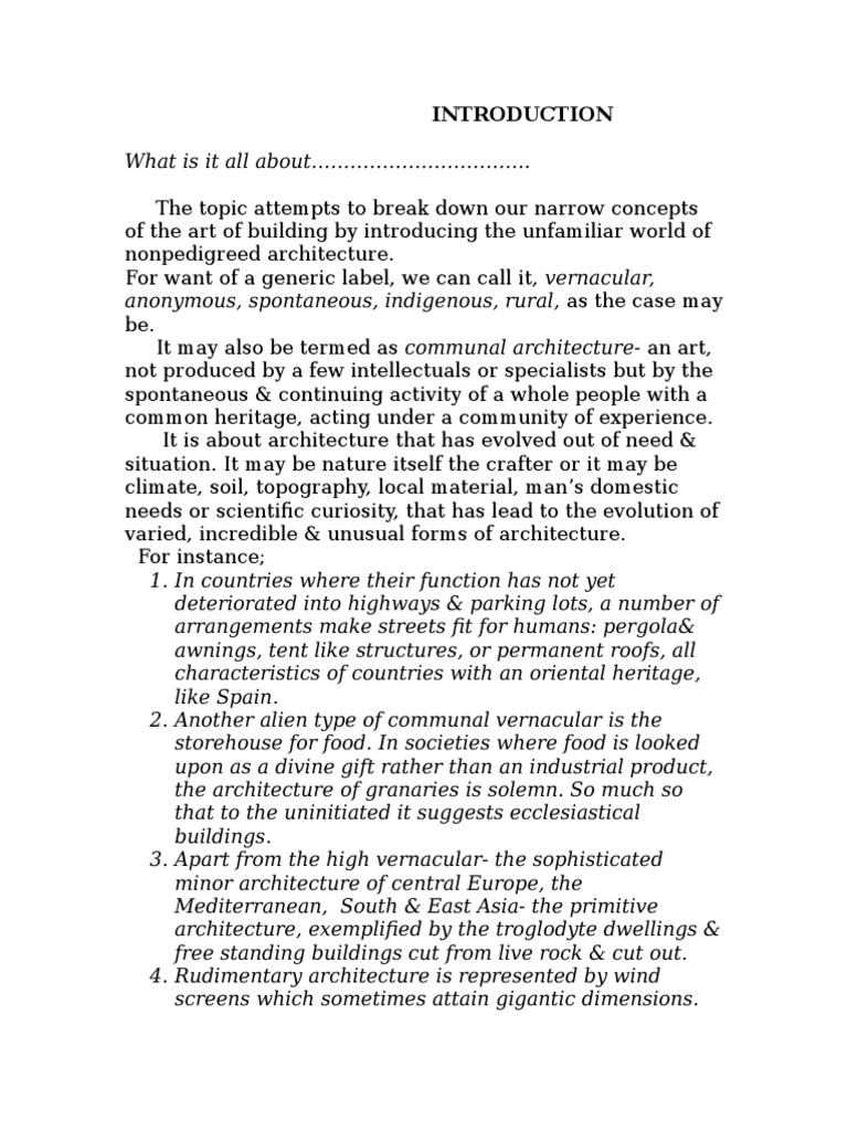 Architecture Without Architects | PDF | Wound | Agriculture