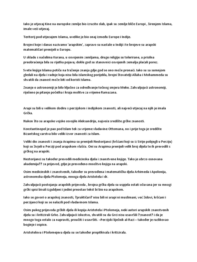 Arapska Znanost | PDF