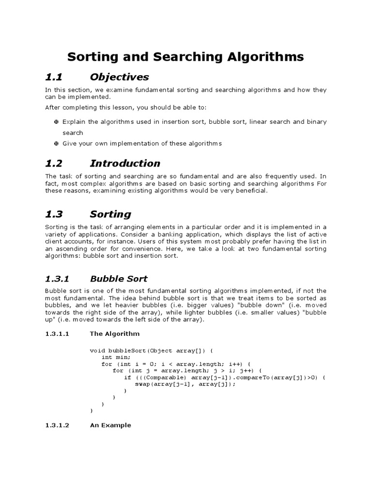 Chapter 12 - Sorting and Searching Algorithms | PDF | Array Data Structure | Information Retrieval