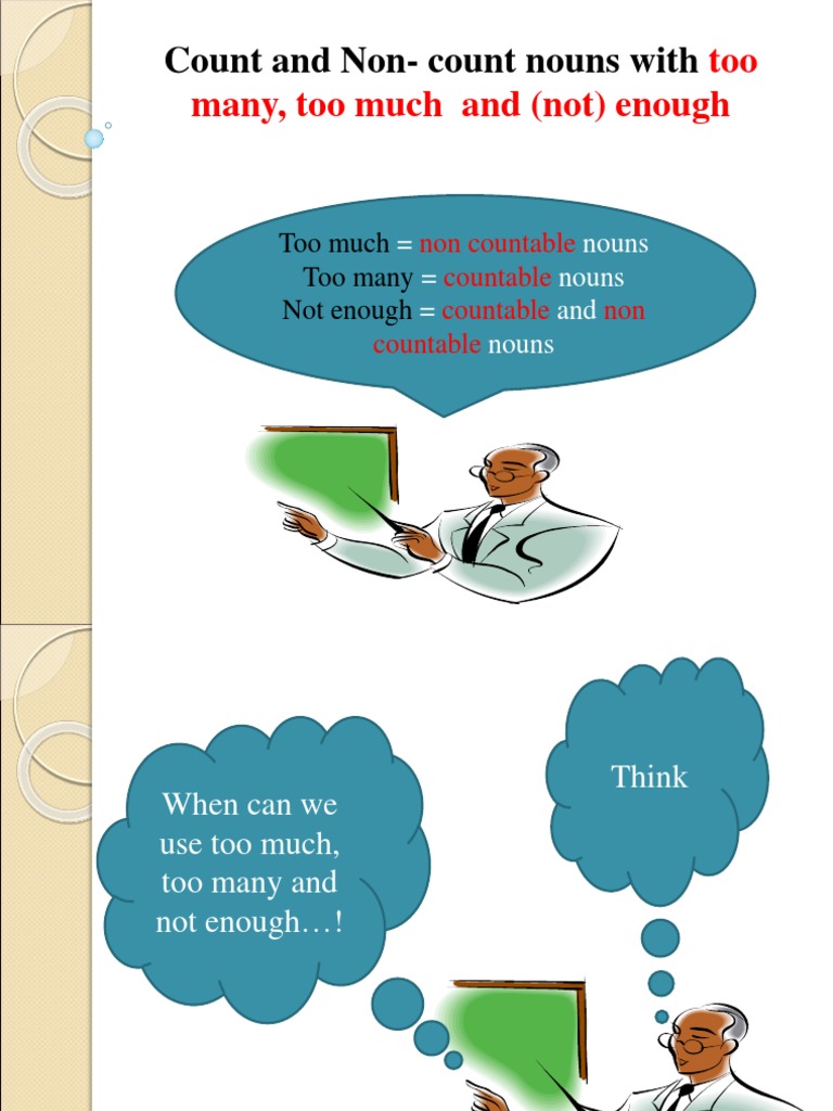Too, Too Many, Too Much, (Not) Enough | PDF | Noun | Philology